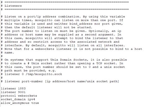 How To Enable Websockets In Mosquitto Mqtt Broker
