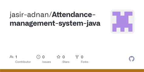 Github Jasir Adnanattendance Management System Java