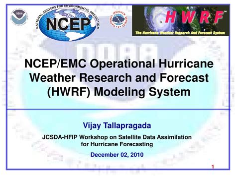 Ppt Ncepemc Operational Hurricane Weather Research And Forecast Hwrf Modeling System
