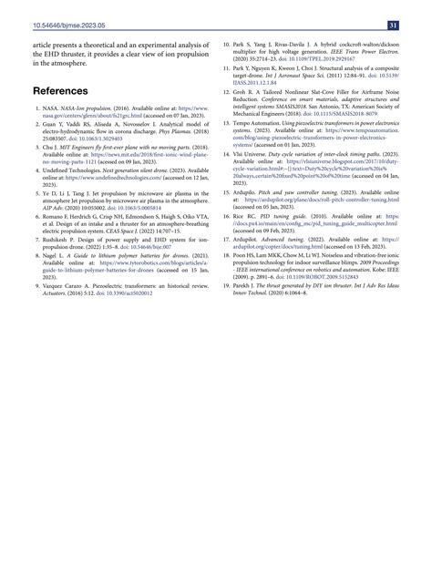 Design And Optimization Of Ion Propulsion Drone Pdf