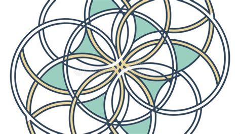 Geometric Floral Pattern Decorative Design Element Art Vector Design Generative Ai Stock Vector