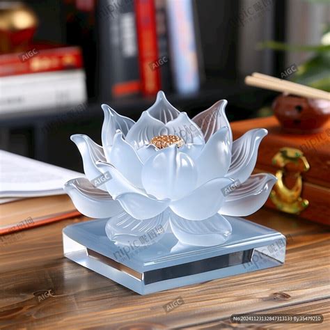 Ai创作图水晶佛像摆件 创意水晶雕刻摆件 莲花座烛台 水晶笔架 古代水晶莲花 莲花摆件 创意莲花座 覆莲座烛台 水晶雕刻摆件 水晶佛工艺品 水晶佛摆件 莲花瓣底座 水晶艺术摆件 金属莲花佛灯