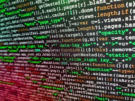 Programming Of Internet Website Real Html Code Developing Screen