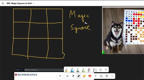 Python C解魔方陣leetcode 840 Magic Squares In Grid Youtube