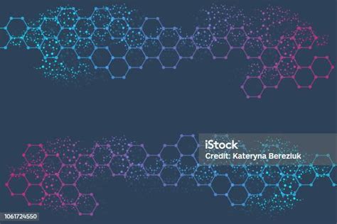 기하학적 추상 배경 연결된 라인 및 점입니다 디자인에 대 한 과학적인 개념입니다 글로벌 Cryptocurrency Blockchain 비즈니스 배너 개념입니다 벡터 일러스트