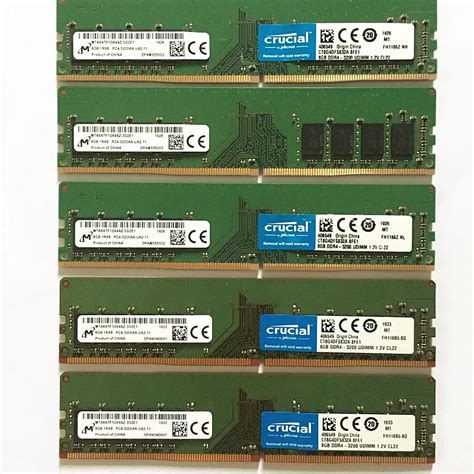 Micron Ddr4 8gb 3200mhz Desktop Rams Memoria Ddr4 8gb 1rx8 Pc4 3200aa
