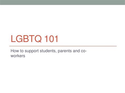 Ppt Lgbtq 101 Powerpoint Presentation Free Download Id2095082