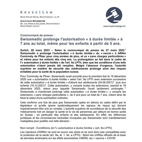 2023 03 Autorisation 5 Ans Comirnaty Pdf DocDroid