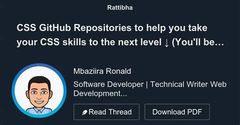 Css Github Repositories To Help You Take Your Css Skills To The Next Level ↓ You Ll Be Amazed