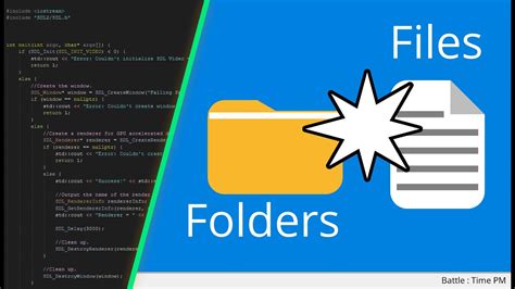 Folders Vs Files C And Sdl2 From Scratch Youtube