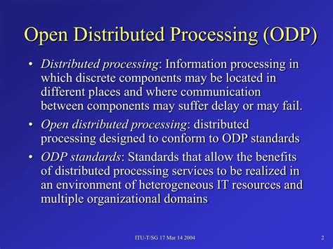 Ppt Itu T And Isoiec Joint Standards For Open Distributed Processing Powerpoint Presentation