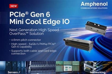 High Speed I O Connectors Meet Pci Sig Gen 6 Specifications