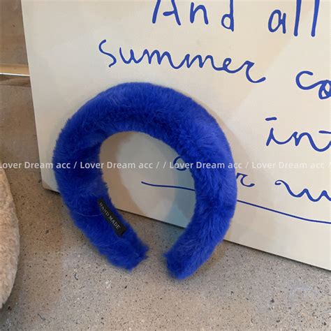 Badu Bg Корейска мода бонбонени цветове плюшена имитация на заешка коса лента за коса за