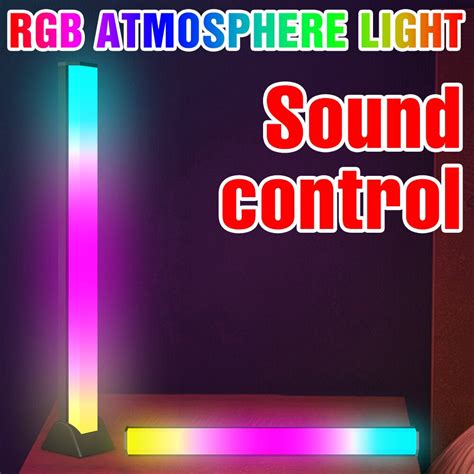 Rgb Led Smart Desktop Atmosphere Light Sound Control Pickup Rhythm Bulb