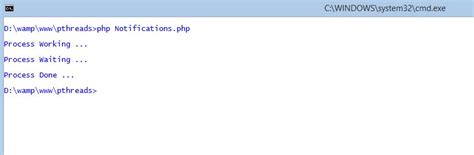 Wamp PHP Pthreads Is Not Working From Command Line Interface Stack
