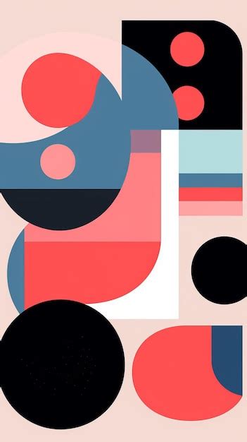 Premium Photo Abstract Geometric Background With Circles Dots And Lines Vector Illustration
