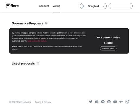 플레어 포털 및 첫 송버드 거버넌스 투표 시작 Portalflarenetwork By 플레어네트워크 코리아 Medium
