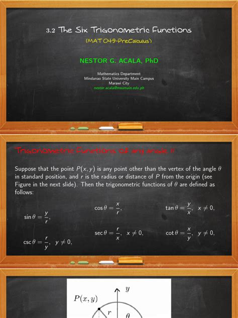 3 2 Six Trigonometric Functions 1 Pdf Trigonometric Functions Euclidean Geometry