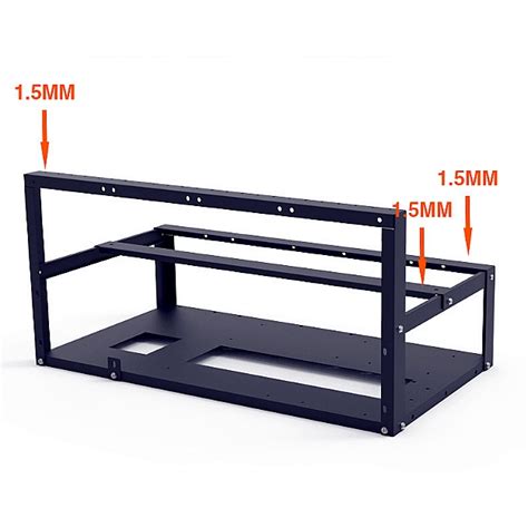 6 8 12gpu Steel Open Air Miner Mining Frame Rig Case Rack With Multi