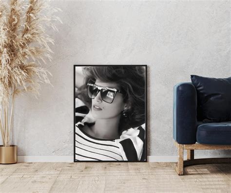 Cindy Crawford Black And White Canvas Fashion Icon Wall Art