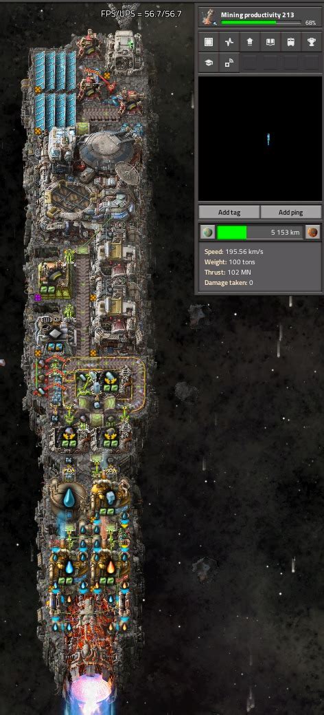 Factorio Group I Set Out To Make A Ship That Weighed At Max 100 Tons Phew