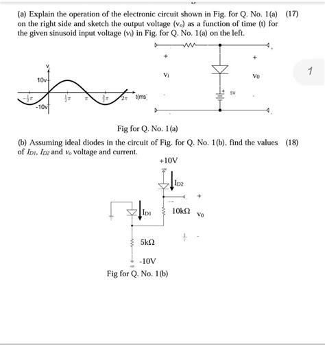 Solved A Explain The Operation Of The Electronic Circuit Chegg