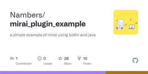 GitHub Nambers Mirai Plugin Example A Simple Example Of Mirai Using Kotlin And Java