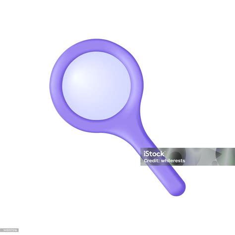 투명한 배경에 돋보기 3d 아이콘 보라색 돋보기 광학 도구를 검색합니다 비즈니스 연구 도구 벡터 일러스트 레이 션 3차원 형태에 대한 스톡 벡터 아트 및 기타 이미지