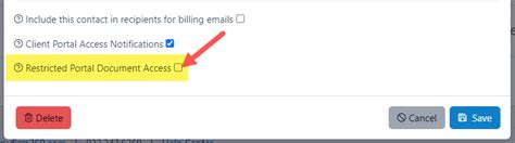 How Can I Restrict Document Access For A Specific Contact Associated