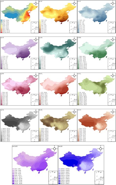 Spatial Distribution Characteristics Of Climate Factors Download Scientific Diagram