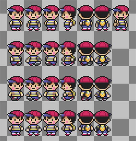 Ness Sprite Grid