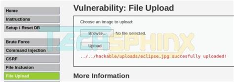 Hacking For Beginners File Upload Vulnerability Techsphinx