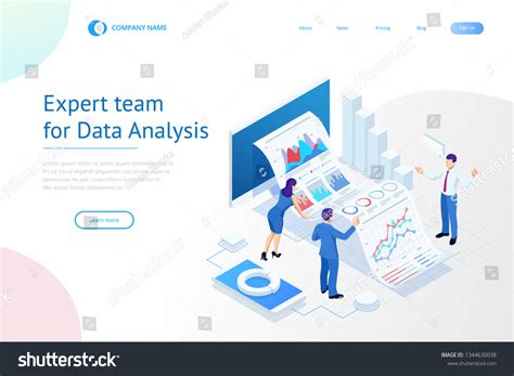 데이터 분석 비즈니스 통계 관리 컨설팅 스톡 벡터로열티 프리 1344630038