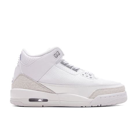 Air Jordan 3 Retro Pure Money Gs Whitemetalic Silver Feature