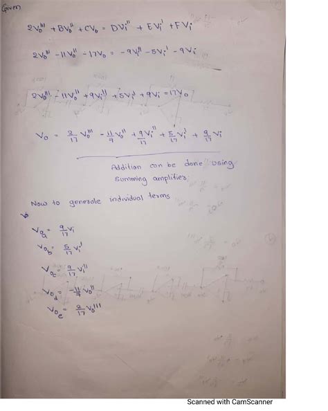 Solved 1 Design Equationan Op Amp Circuit That Solves The Following