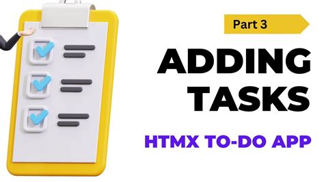 03 Adding Tasks Build A To Do App With Htmx Nodejs And Mysql Youtube
