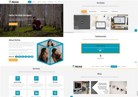 resume vcard collection about responsive personal portfolio website