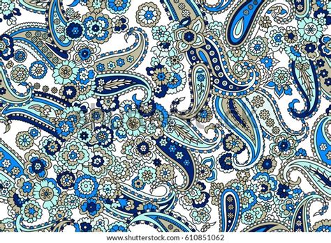 페이즐리 패턴 스톡 벡터로열티 프리 610851062
