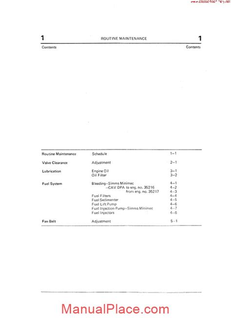 Jcb 3c Leyland 38td And 4 98nt Engine Service Manual Service Manual