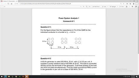 Solved Homework Power System X O File Chegg