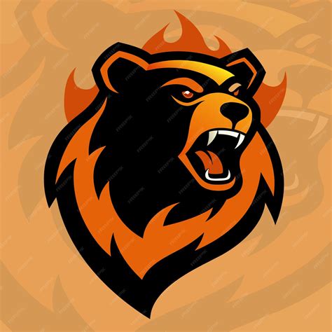 Premium Vector Bear Mascot Logo Vector
