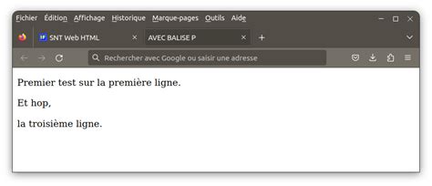 Visuel créé par le navigateur en lisant le HTML