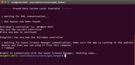 The Gds Simulator Py Script Crashes At User Prompt Issue 46 Nasa Astrobee Android GitHub