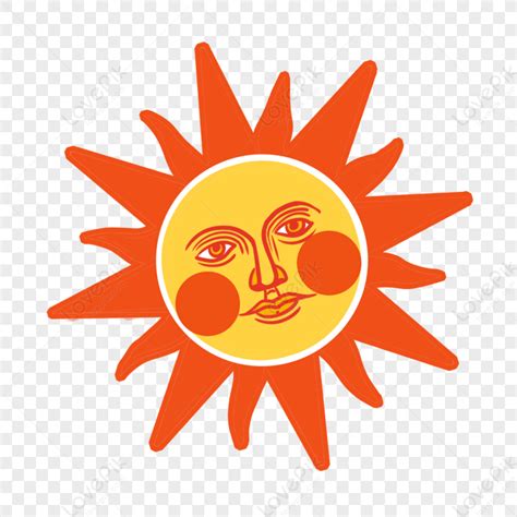 추수 감사절 축제 귀여운 일러스트 만화 웃는 태양환영의 봄스티커 Png 일러스트 무료 다운로드 Lovepik