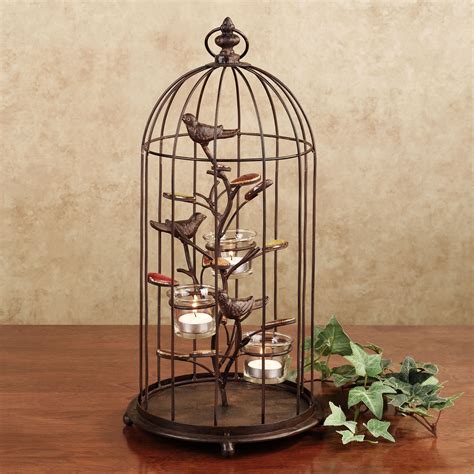 Songbird Birdcage Metal Tealight Holder Unique Candle Holders