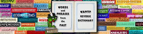 Reverse Dictionary Sex Words And Phrases From The Past