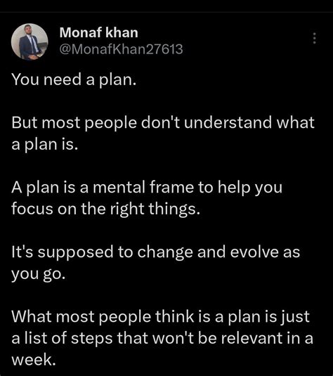 You Need A Plan But Most People Dont Understand What A Plan Is A