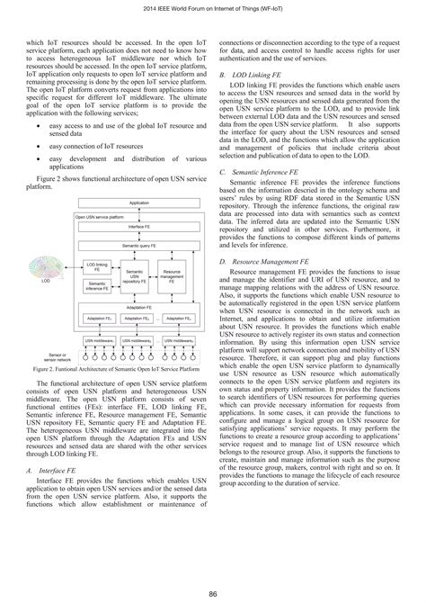 Semantic Open Io T Service Platform Technology Pdf