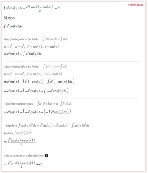 Symbolab Blog Advanced Math Solutions Integral Calculator Integration By Parts Part Ii