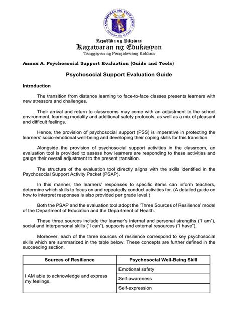 Final Printable Psap Monitoring Guide And Tools For Kinder Grades 1 3 Shs Pdf Learning